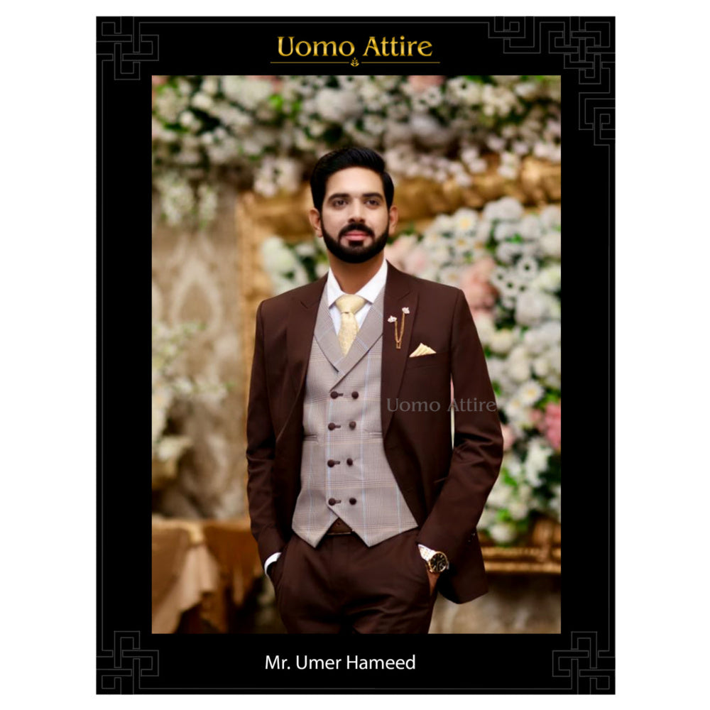 Our valuable client, Mr. Umer Hameed looking elegant – Uomo Attire