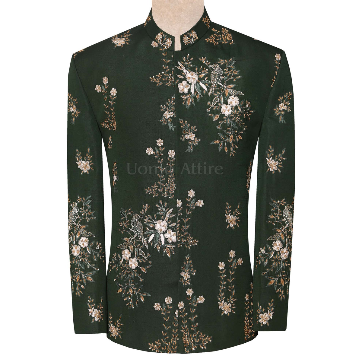 Bespoke Deep green Prince Coat Pakistan for Men – Uomo Attire