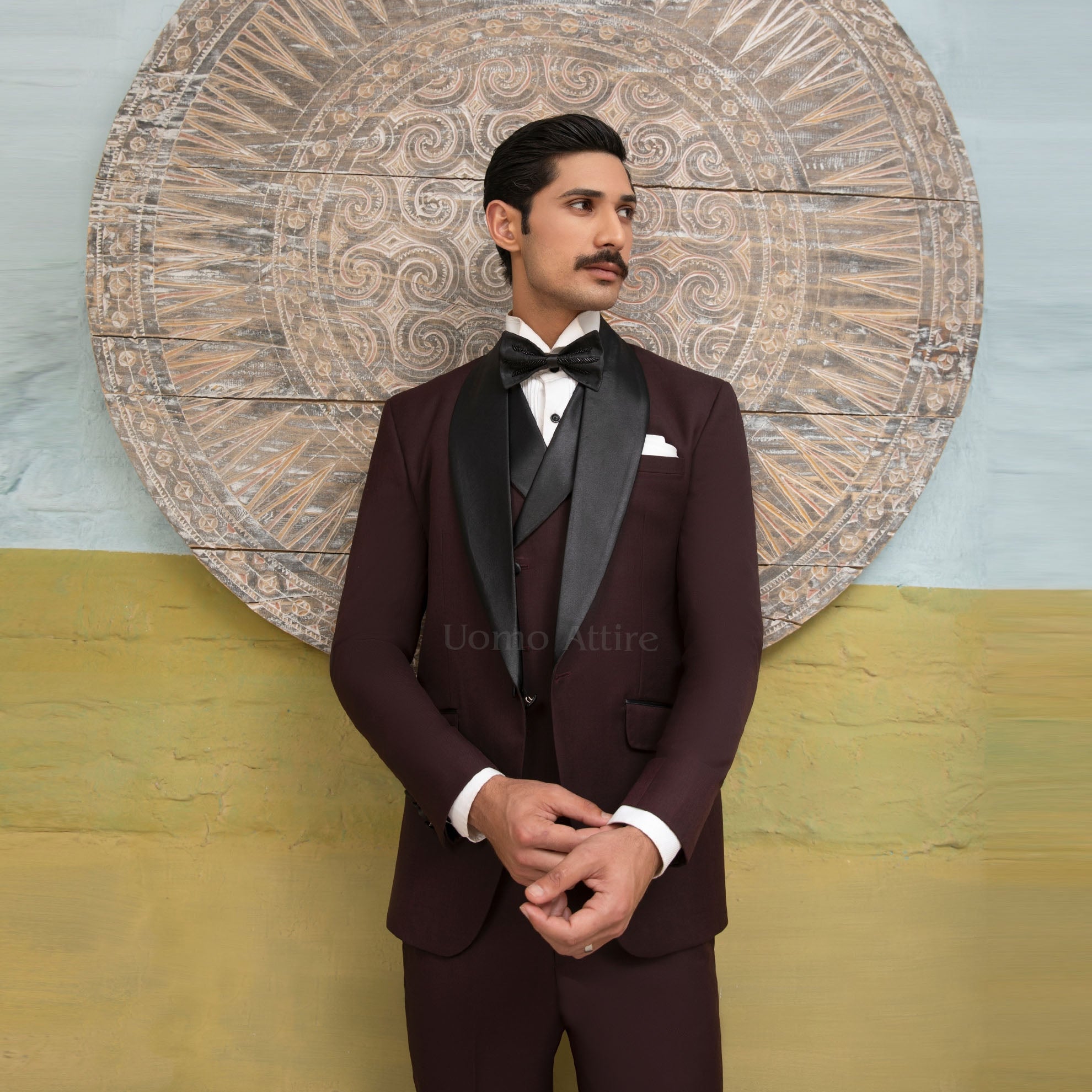 Premium Maroon Tuxedo Suit for Men – Uomo Attire