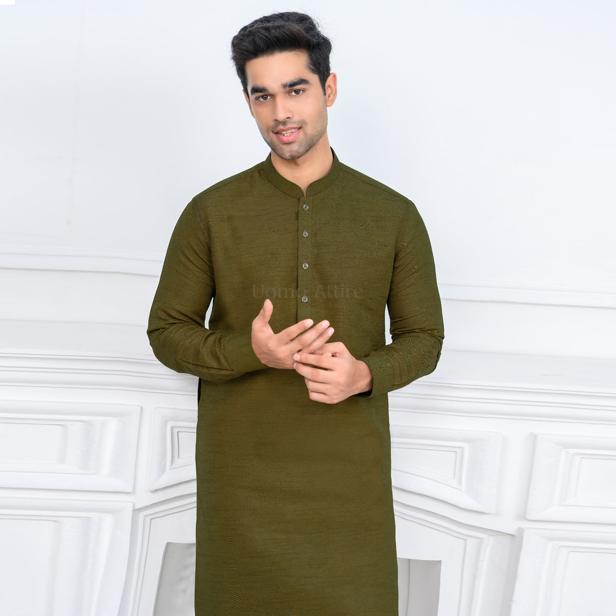 Men's Imported Jamawar Rao Silk Fabric Kurta Pajama – Uomo Attire