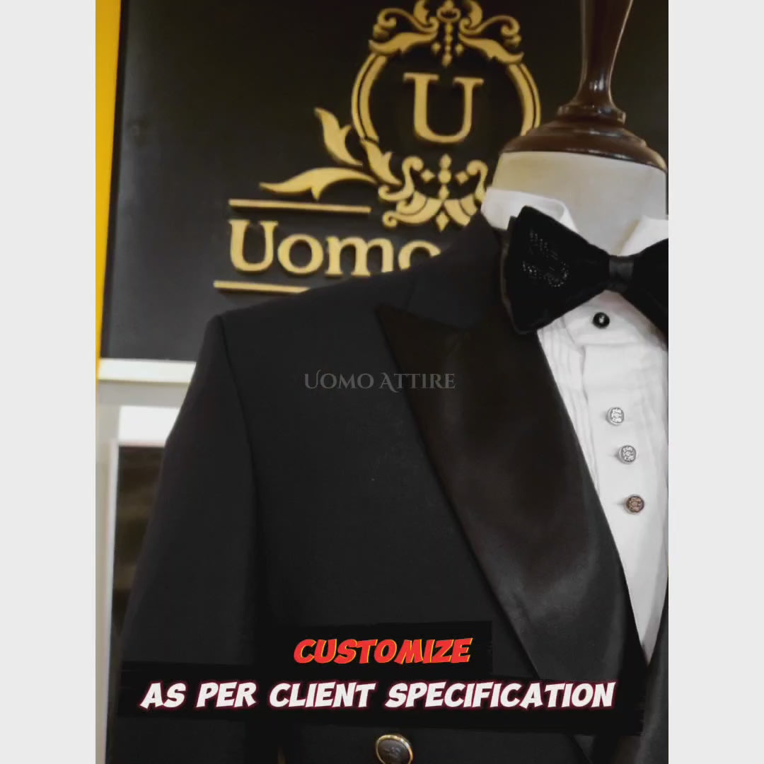 Luxury Black Wedding Tuxedo Suit Style for Men – Uomo Attire
